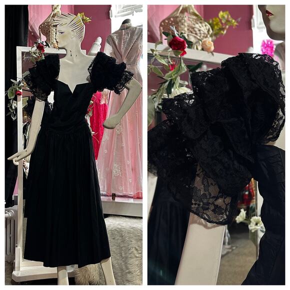 Gunne Sax | Dresses | Vintage 8s Gunne Sax Midi Dress Prom Party ...